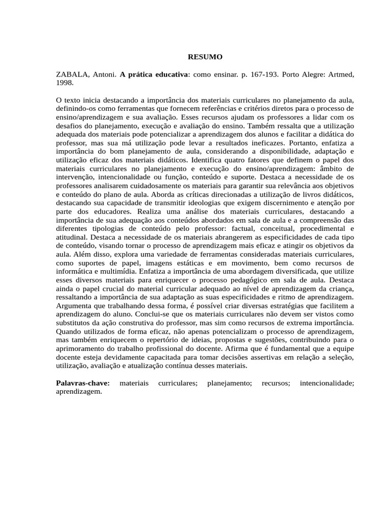 Modelo de Resumo | PDF