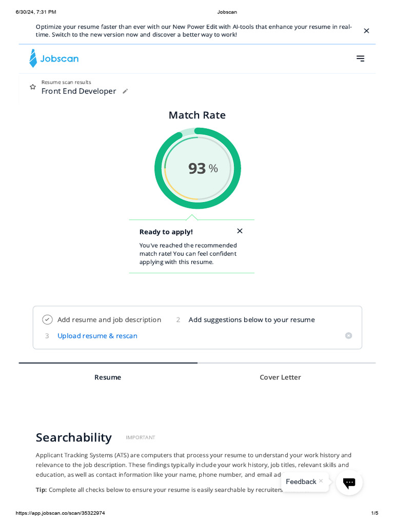 Jobscan | PDF