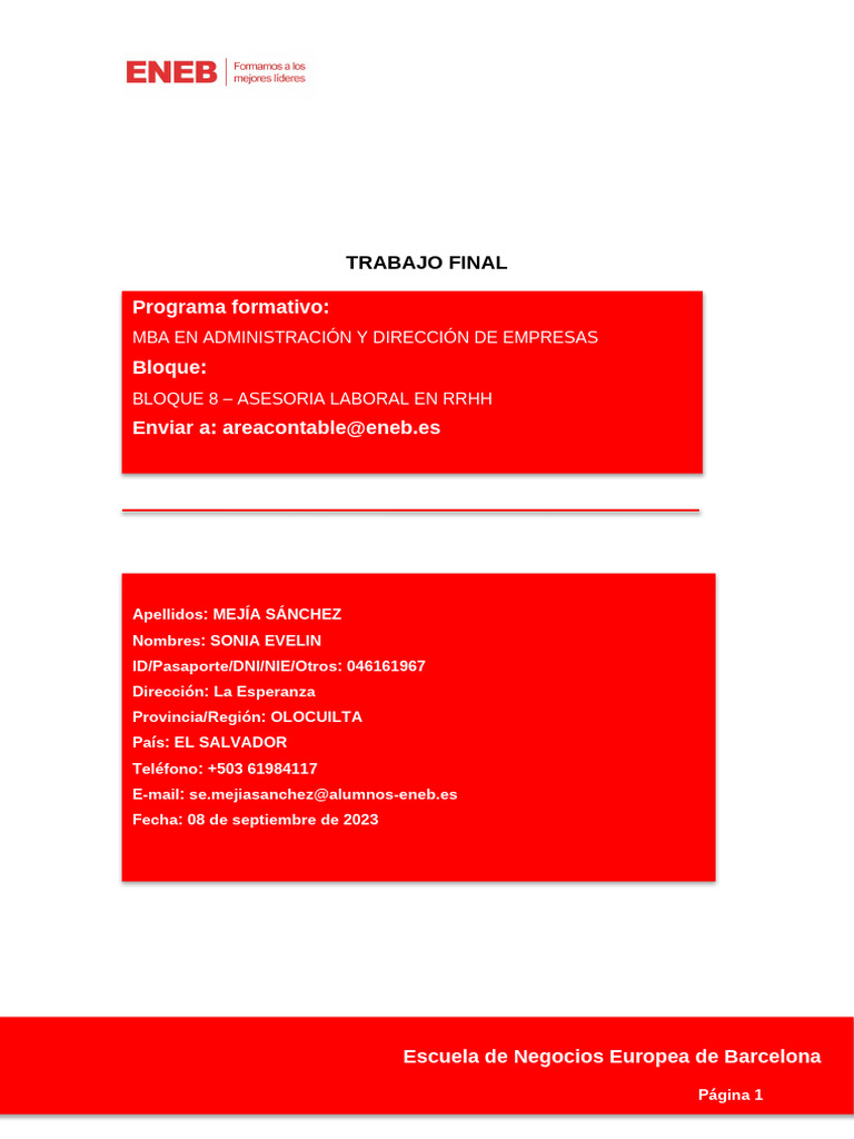 Ase Lab RRHH Trabajo Final 2018 | PDF