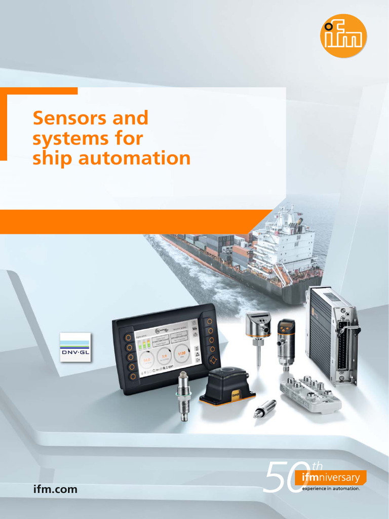 Ifm Sensors and Systems For Ship Automation 2019 | PDF | Valve | Pump