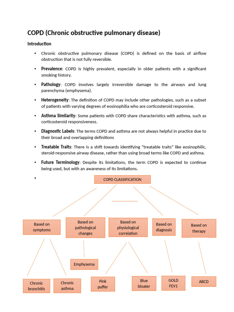 Chronic Obstructive Pulmonary Disease (COPD) | PDF | Chronic ...