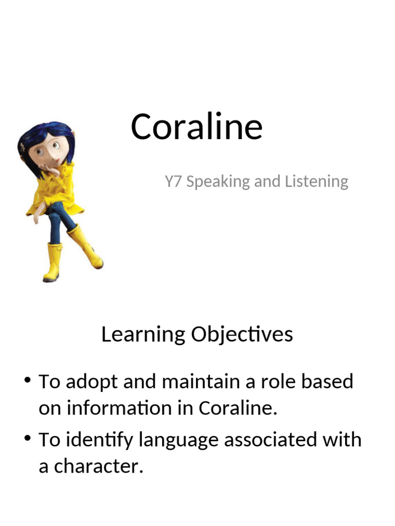 Coraline Lesson 6 | PDF