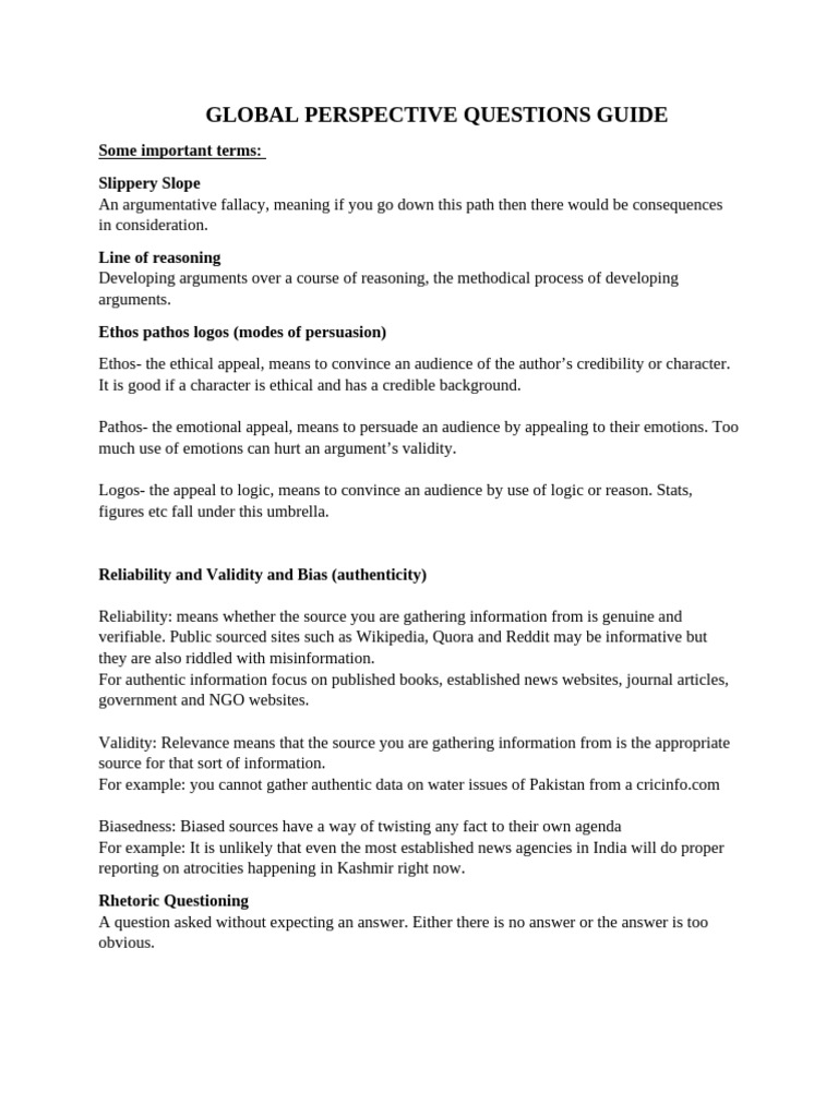 GP Paper Guide | PDF