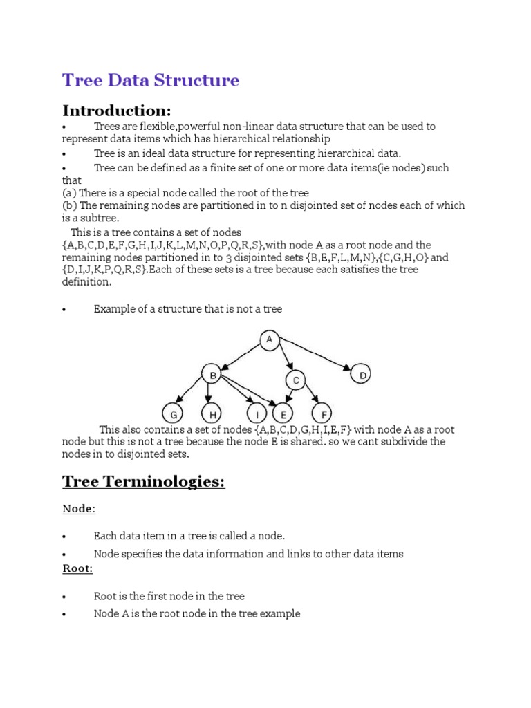 Tree Data Structure | PDF