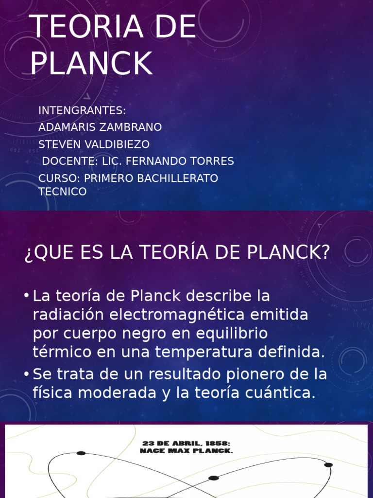 Teoria de Planck | PDF