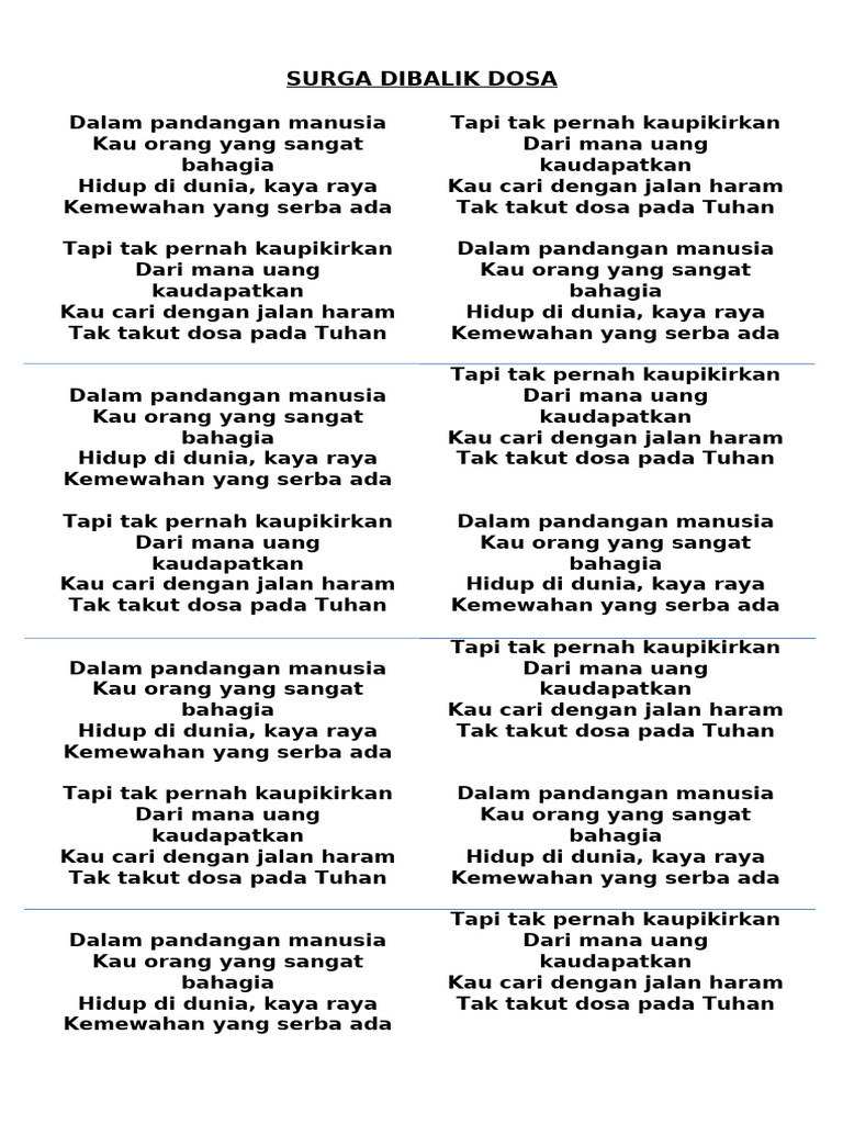 Surga Dibalik Dosa | PDF