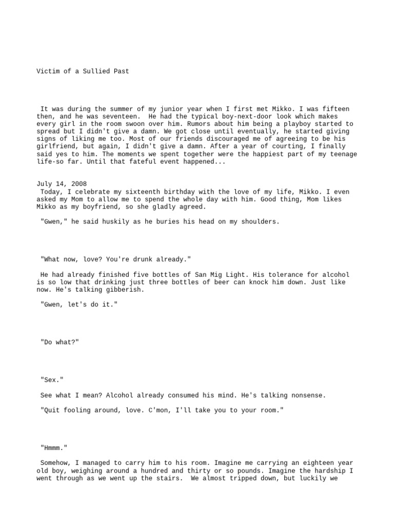 Victim of A Sullied Past | PDF