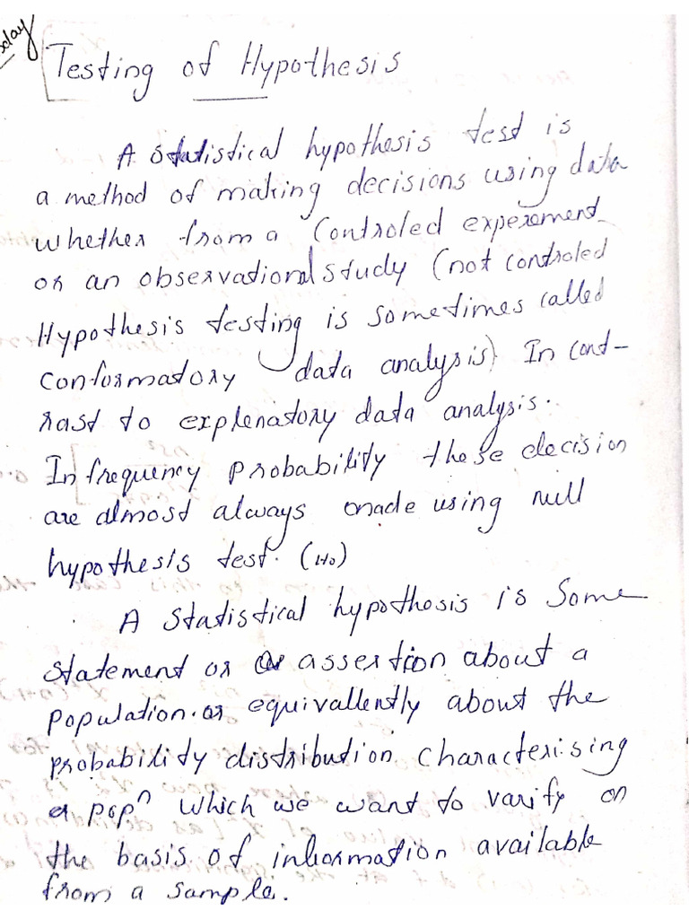 BCA Semester III Advanced Statitiscal Methods Module 4 | PDF