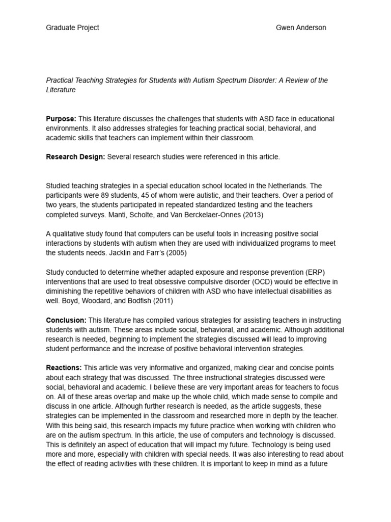 Grad Project ASD | PDF