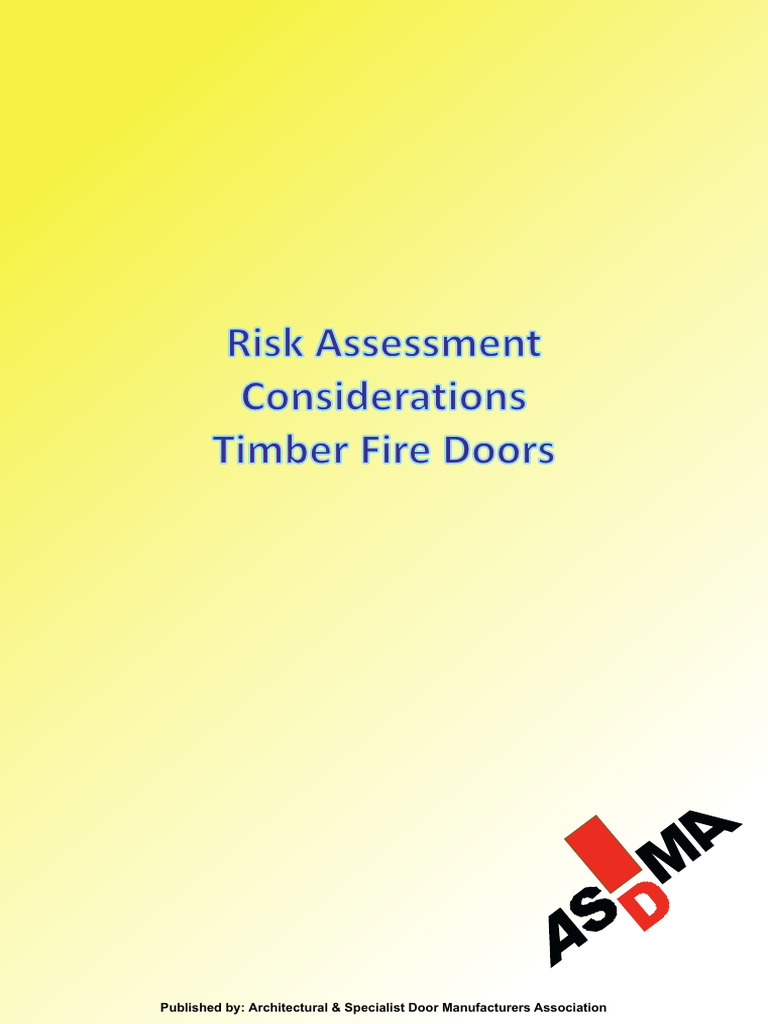 ASDMA Risk Assessment Considerations Timber Fire Doors 1 | PDF | Door ...