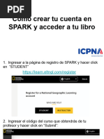 Guía de Registro en la Plataforma SPARK | PDF