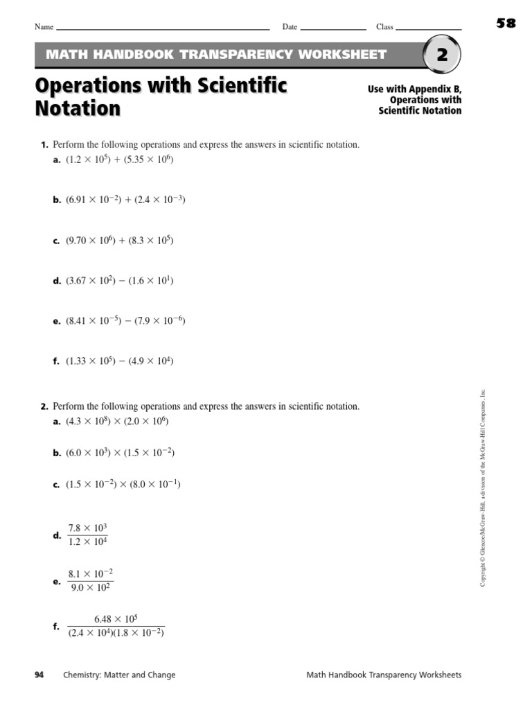 Operations With Sci Not Ap 2024 | PDF