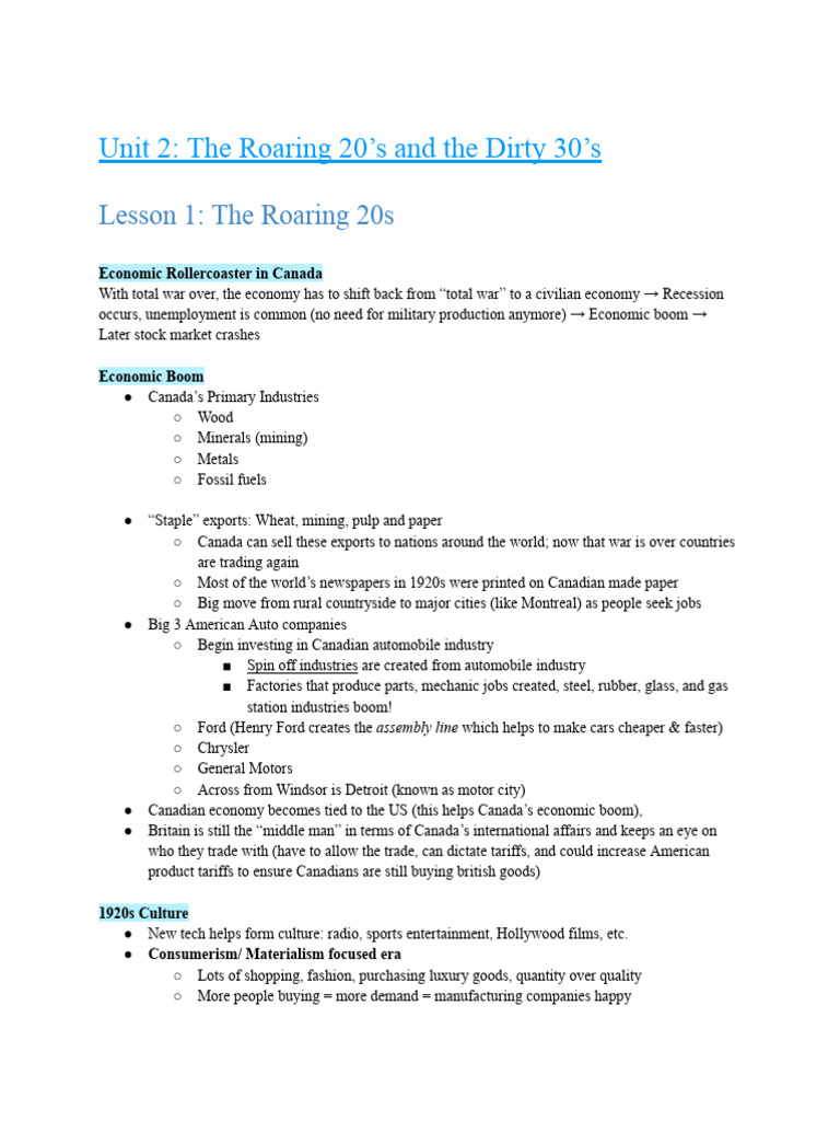 Pre-IB History Unit 2 Notes | PDF