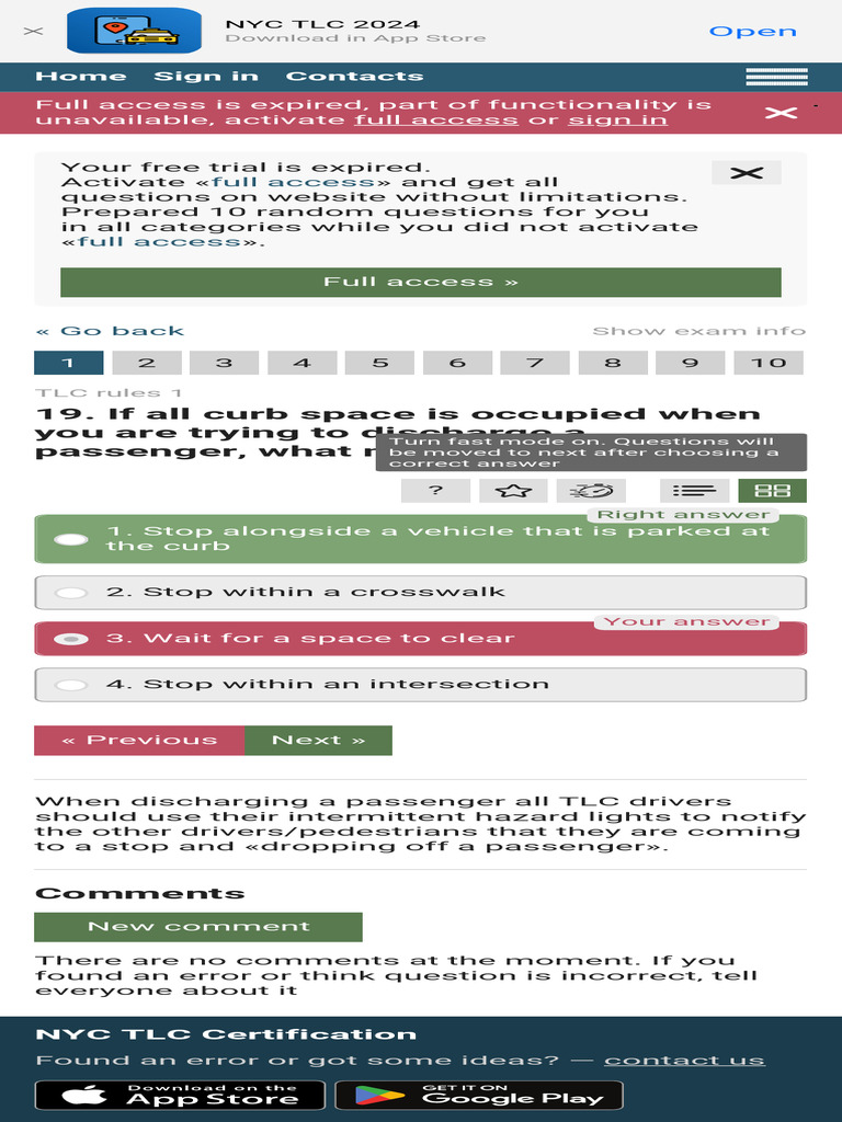 Test NYC TLC, Exam | PDF