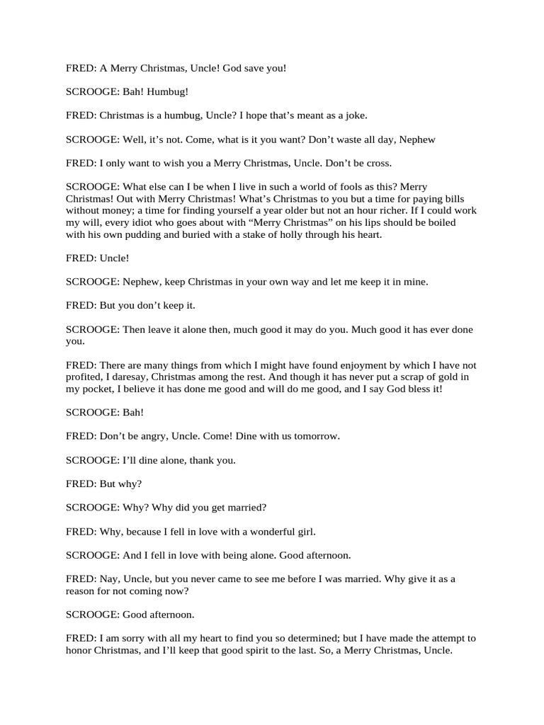 Christmas Carol Final Edition | PDF