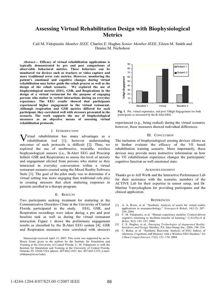 2004 - Assessing Virtual Rehabilitation Design With Biophysiological ...