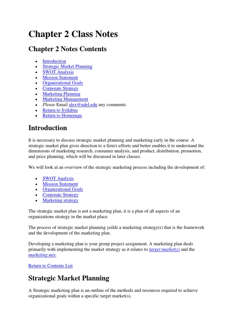 Chapter 2 Class Notes | PDF
