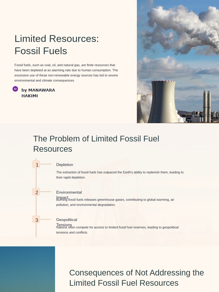 Limited Resources Fossil Fuels 2 | PDF