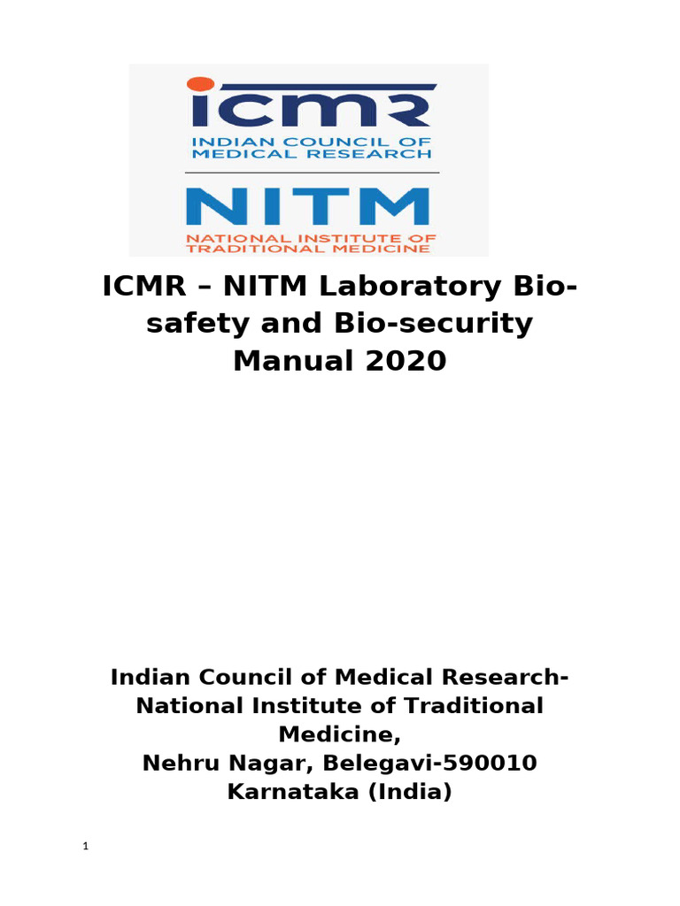 ICMR NITM BS-BM Final With Contents For Printing | PDF