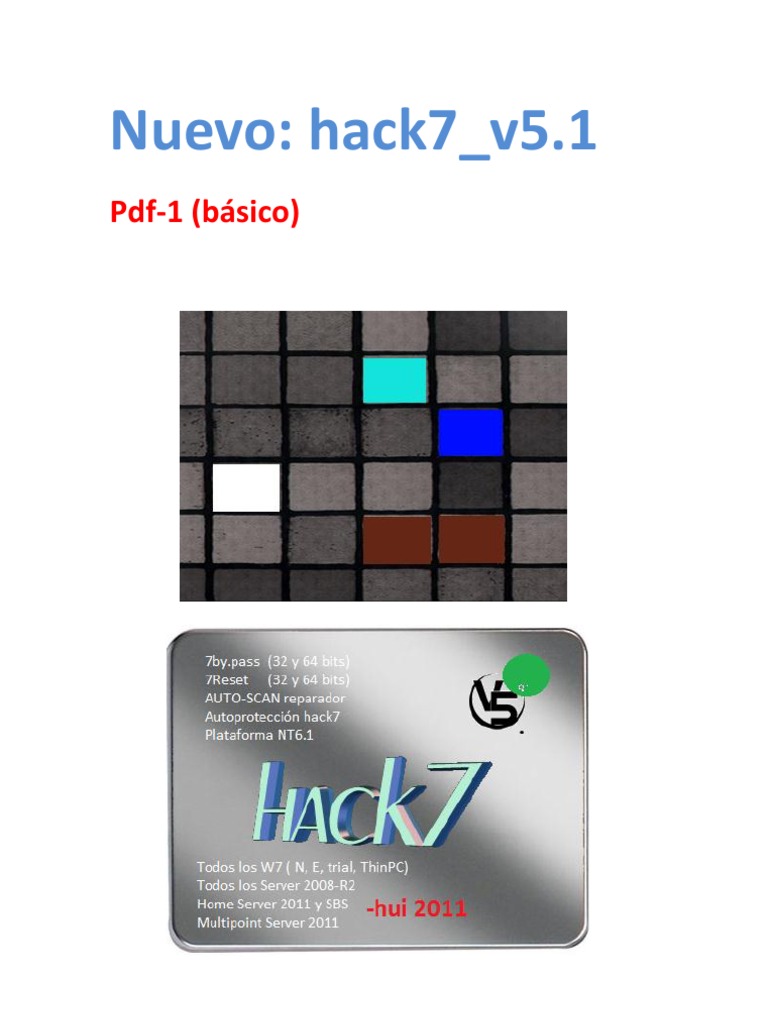 Hack7 V5.1-Básico | PDF | Microsoft Windows | Computación de 64 bits