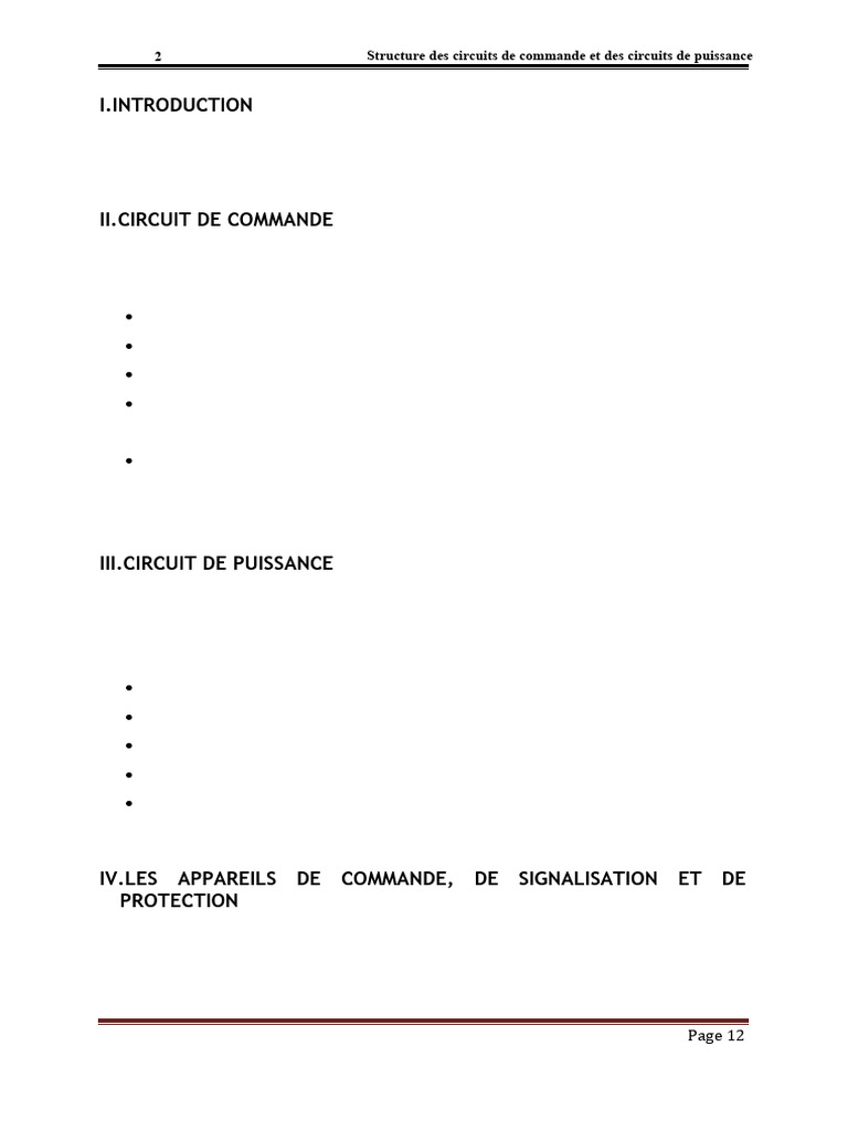 Chapitre 2 Structure Des Circuits de Commande Et de Puissance | PDF