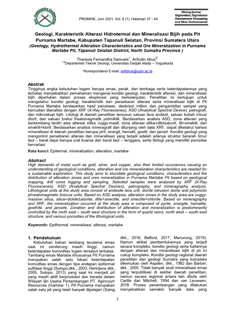 Fullpaper Promine Martabe 2021 | PDF