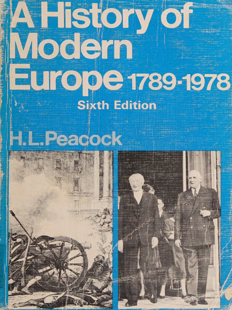 A History of Modern Europe, 1789-1978 - Peacock, Herbert Leonard - 1980 ...