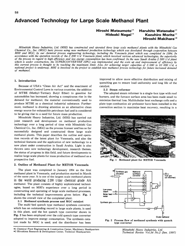 MGC Methanol | PDF