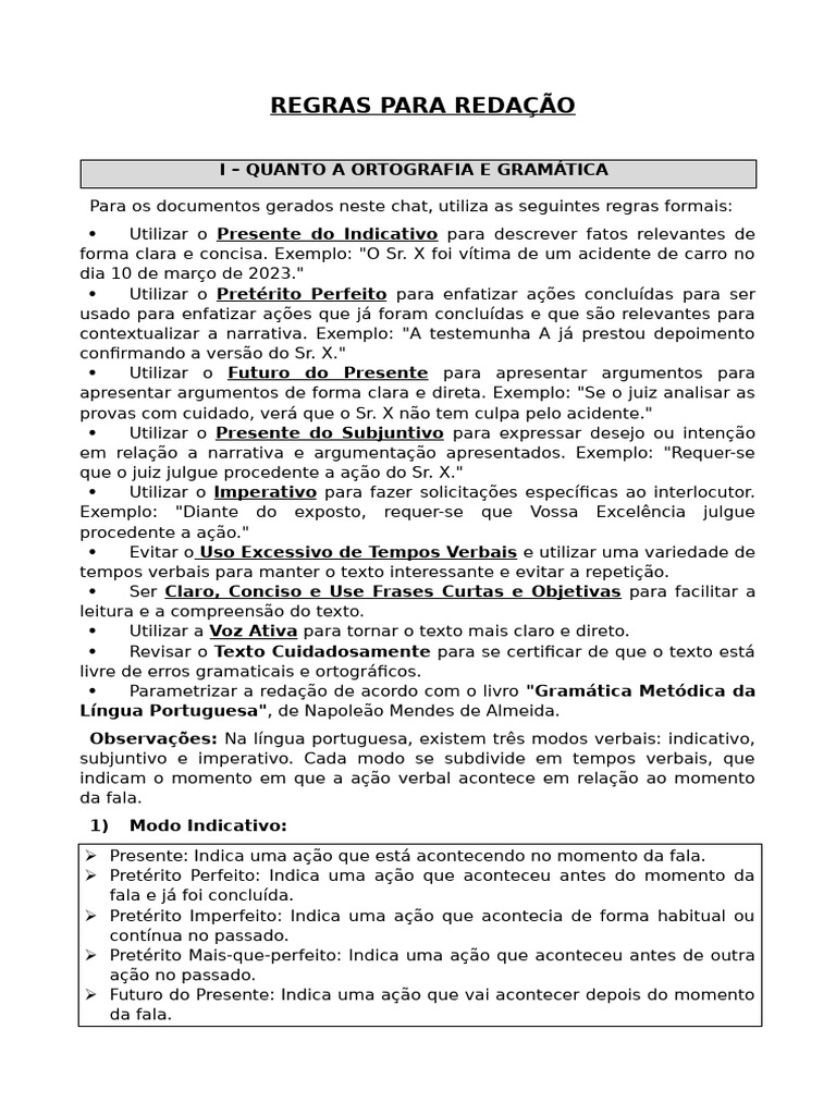 Regras Gramaticais | PDF Regras Gramaticais | PDF