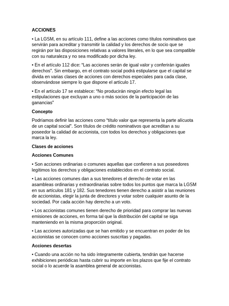 ACCIONES | PDF