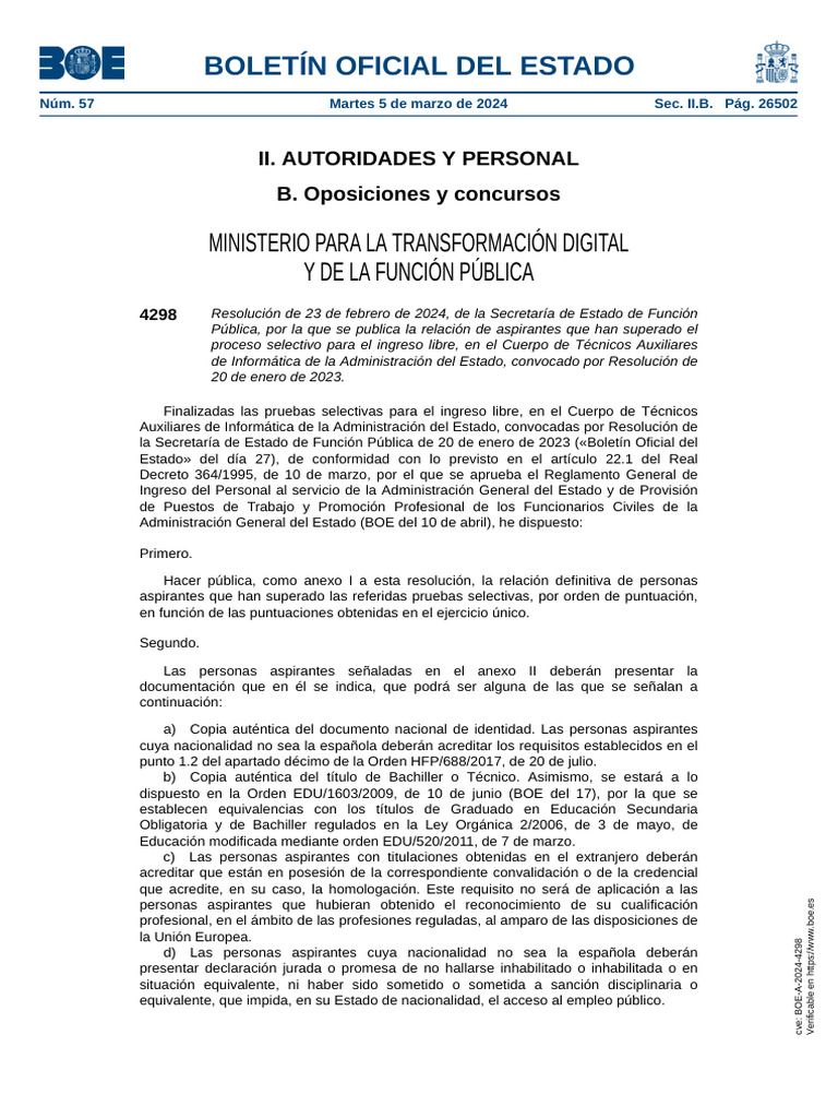 Boe A 2024 4298 | PDF