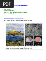 Formula Sheet of Chemical Kinetics | PDF | Reaction Rate | Process ...
