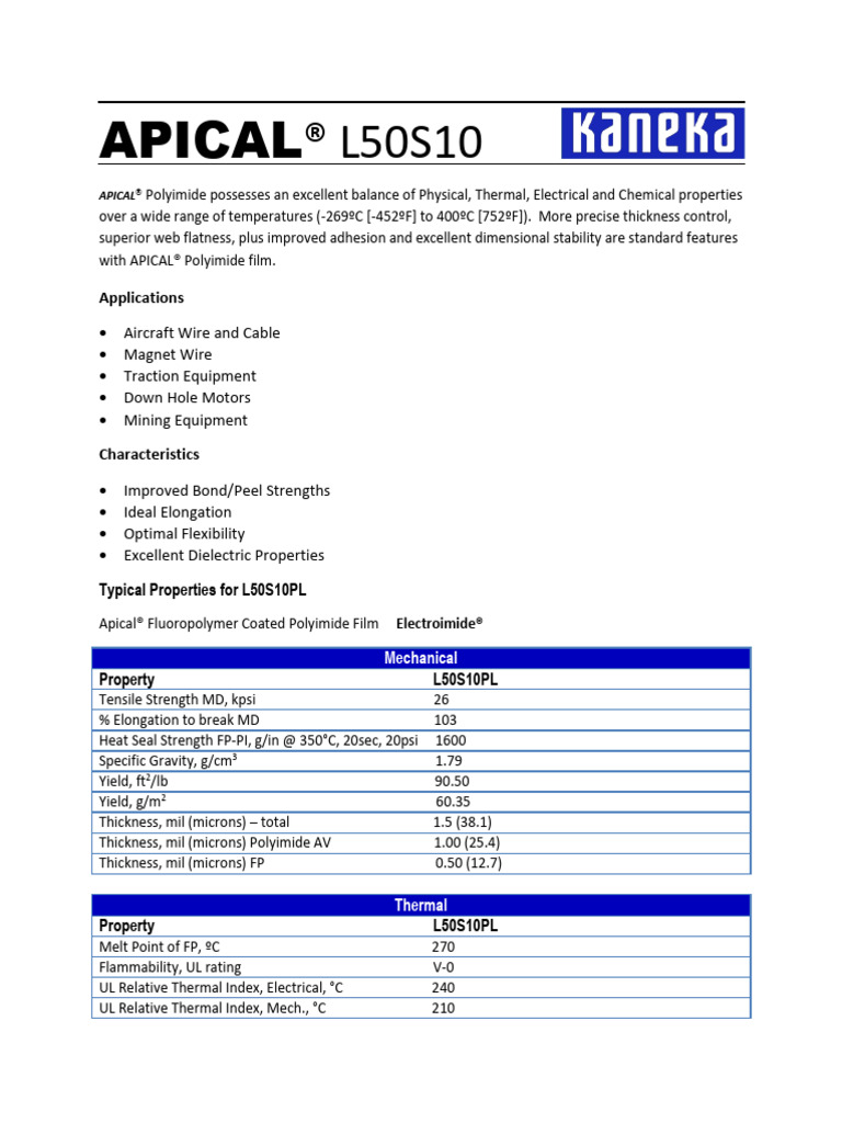 Apical L50S10 | PDF