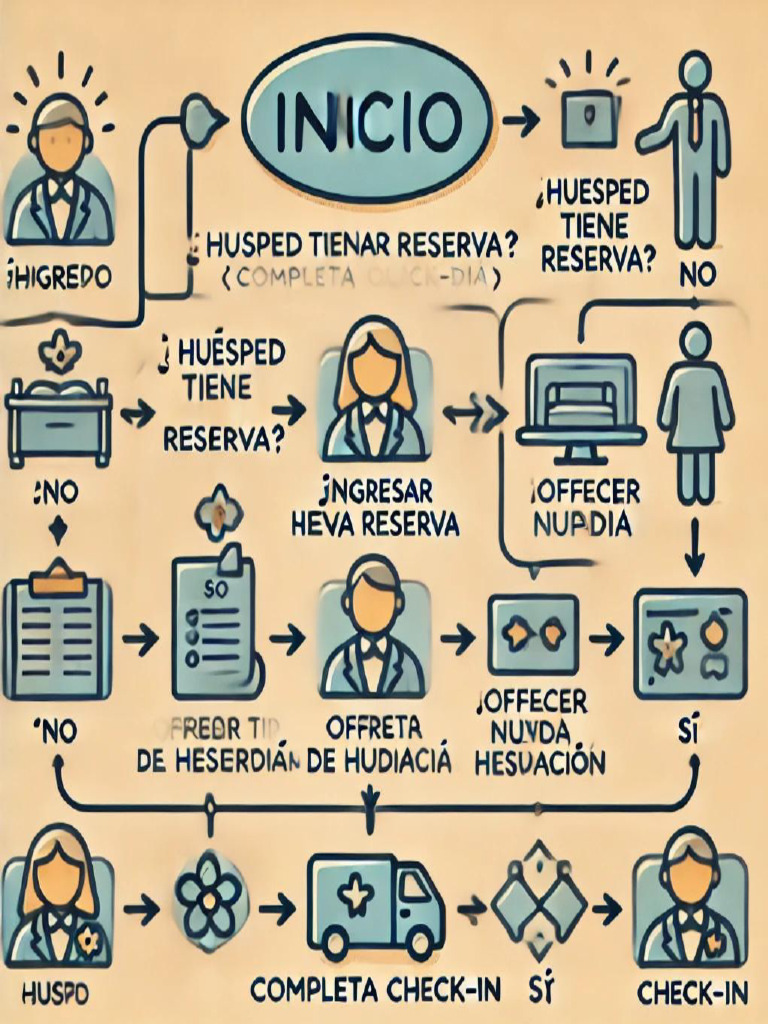 Flowchart Hotel Checkin | PDF