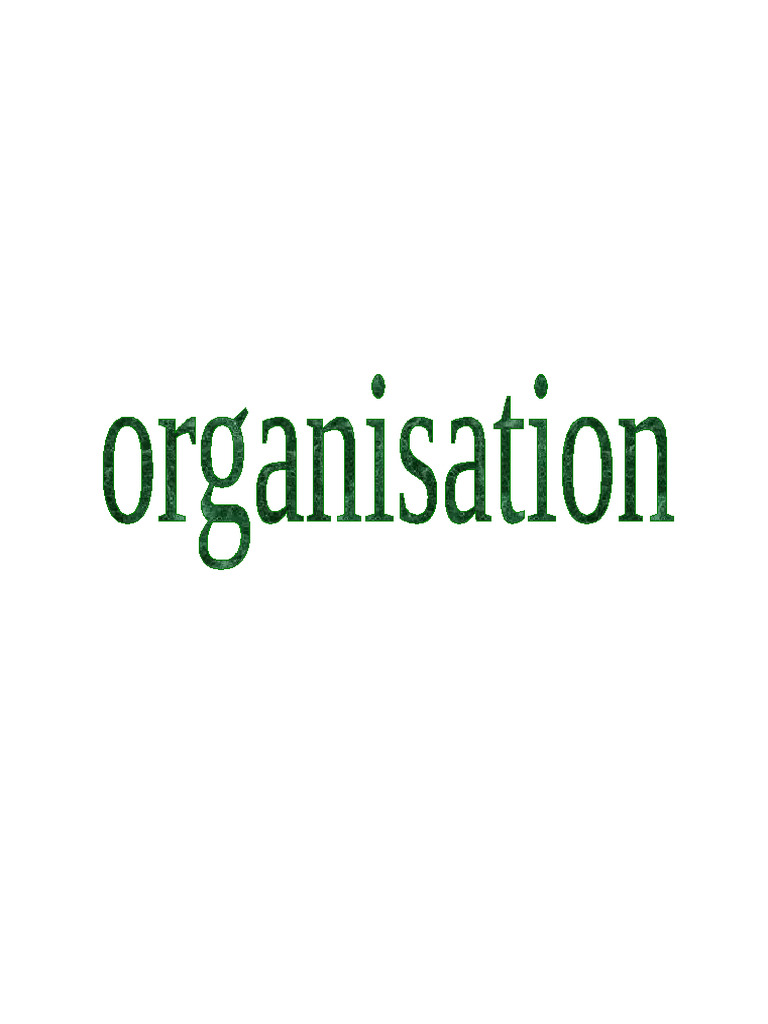 Organisation | PDF