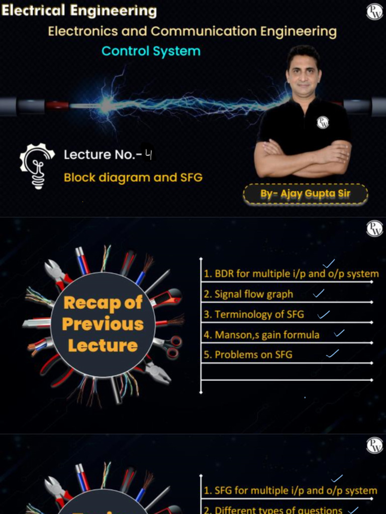 Block Diagram and SFG 04 - Class Notes | PDF
