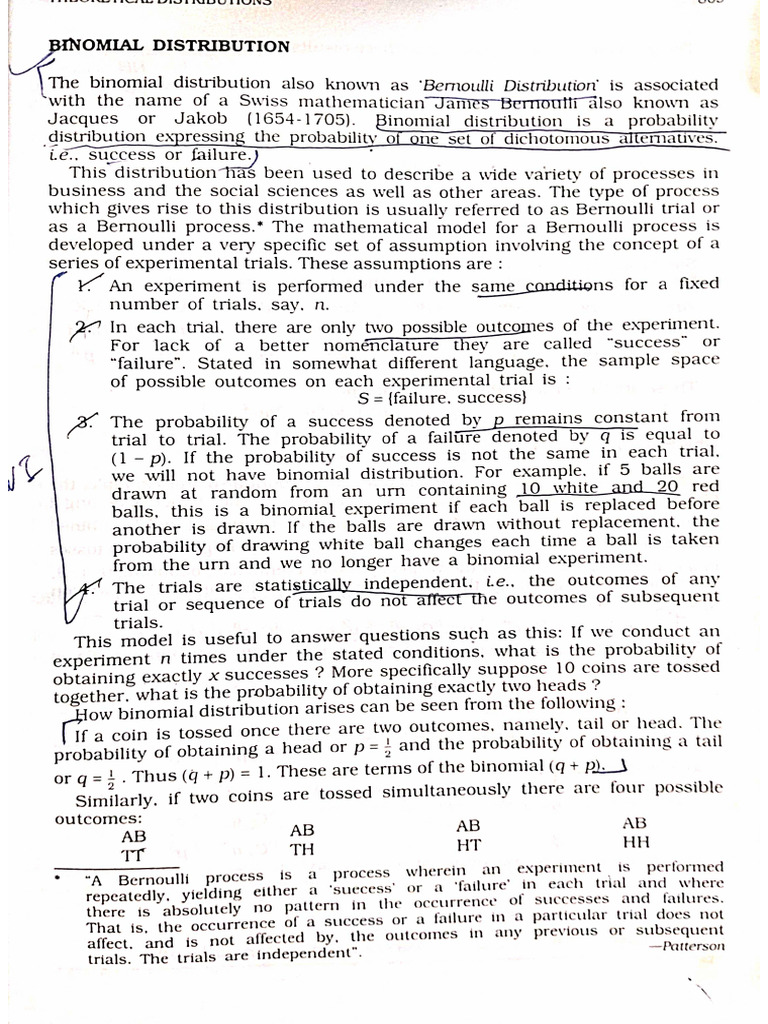 Probability Distributions Theory | PDF