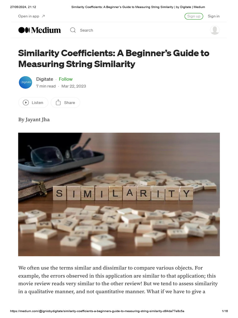 Similarity Metrics Wordlvl | PDF
