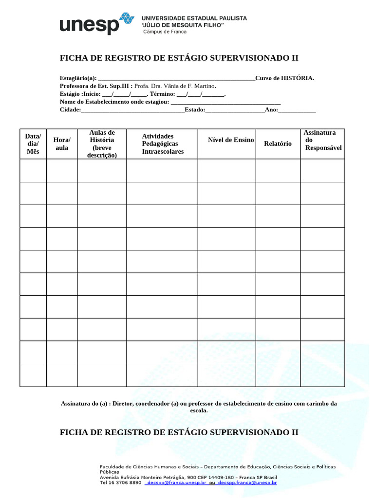 Ficha de registro | PDF