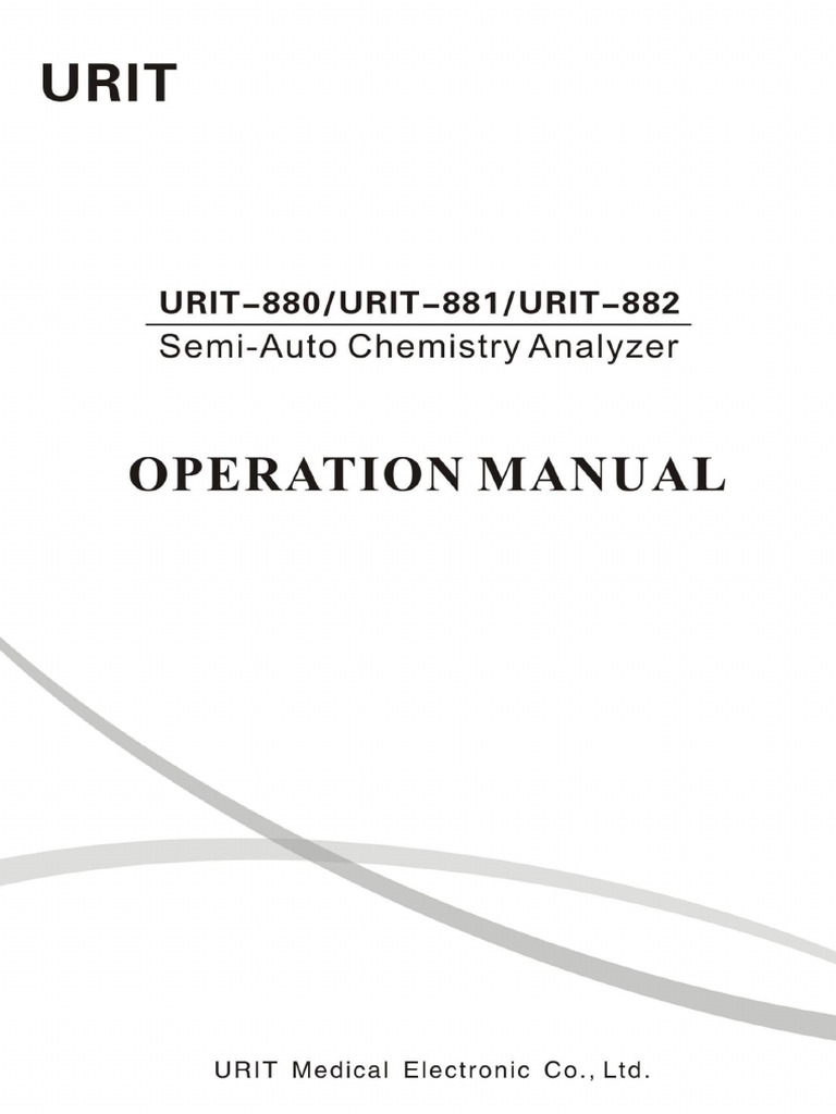 URIT-880-User Manual | PDF