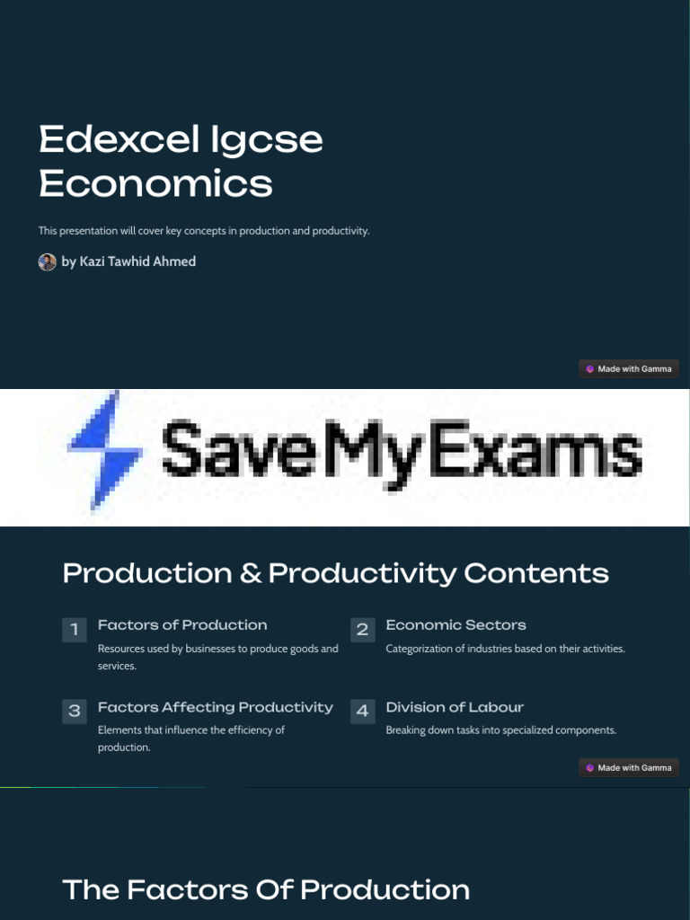Edexcel Igcse Economics | PDF