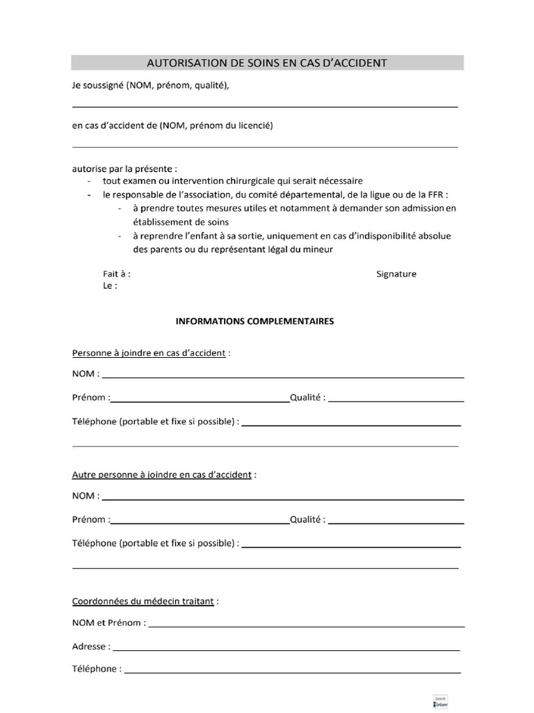 Autorisation de Soins | PDF