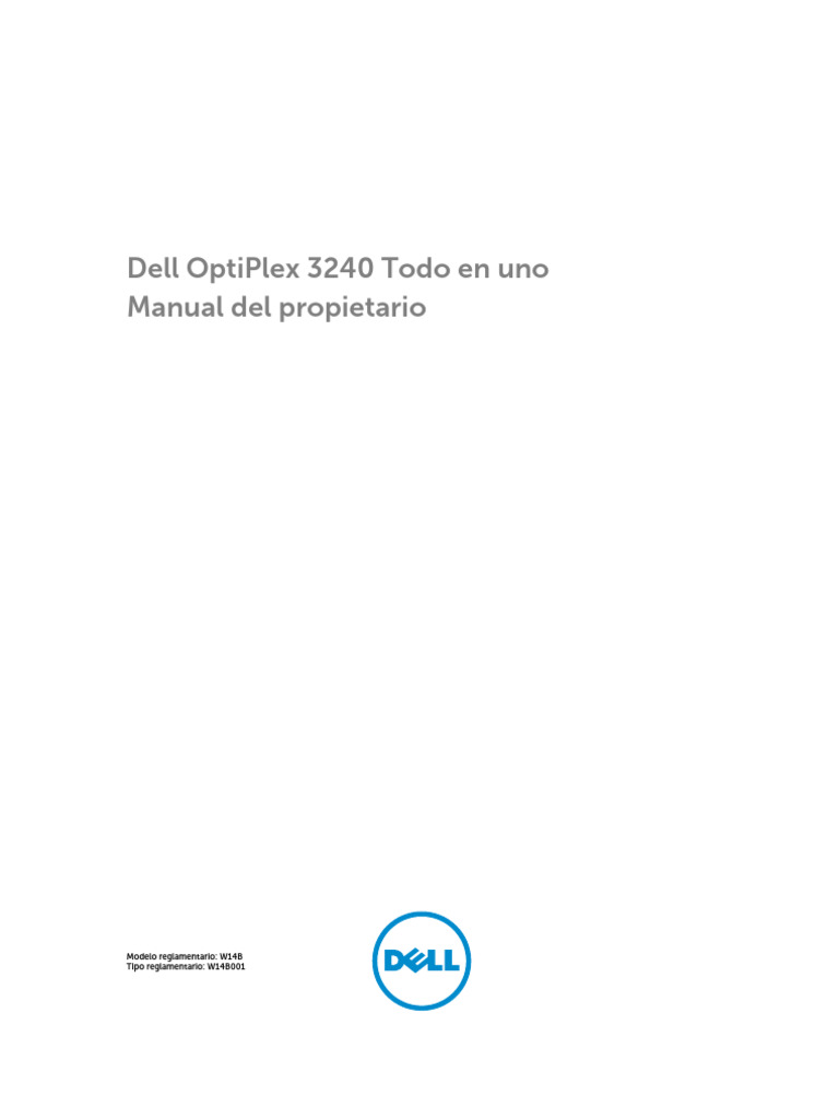 Optiplex 3240 Aio Owners Manual Es MX | PDF