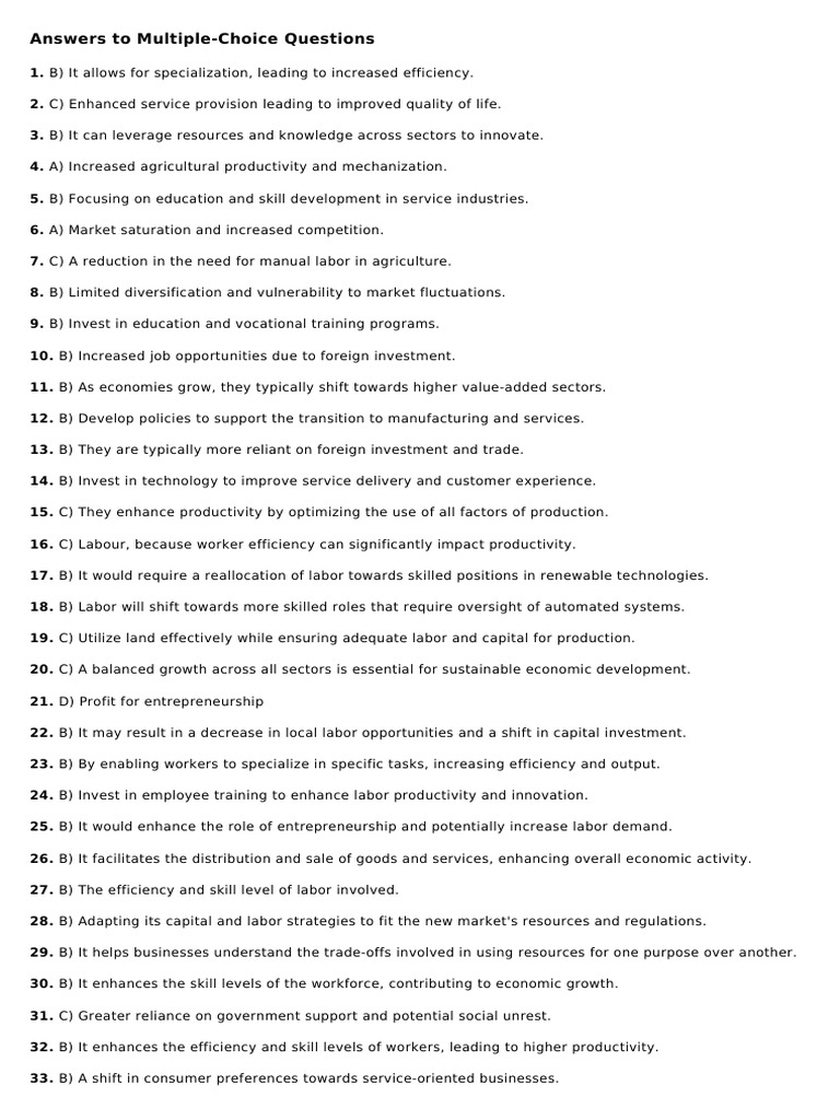 Quiz Multiple-Choice Answers | PDF Quiz Multiple-Choice Answers | PDF
