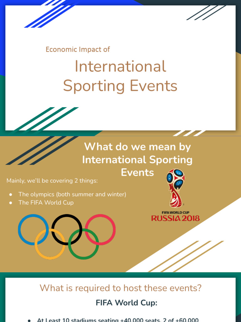 Economic Impact of International Sporting Events | PDF