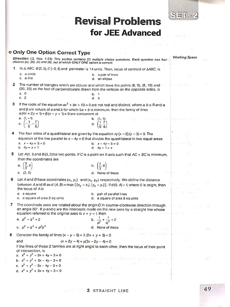 Advanced Revisal Straight Line | PDF