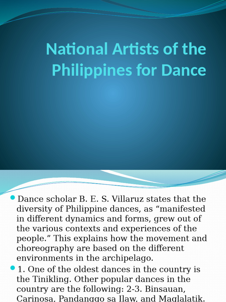 National Artists Dance | PDF