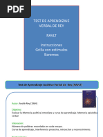 Rey - Auditory Verbal Learning Test (RAVLT) TEST & MANUAL | PDF