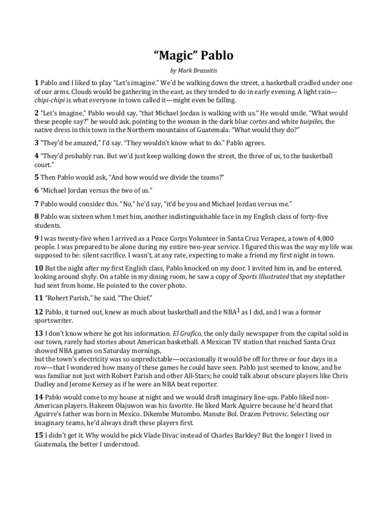 Magic_Pablo_TEXT (2) | PDF