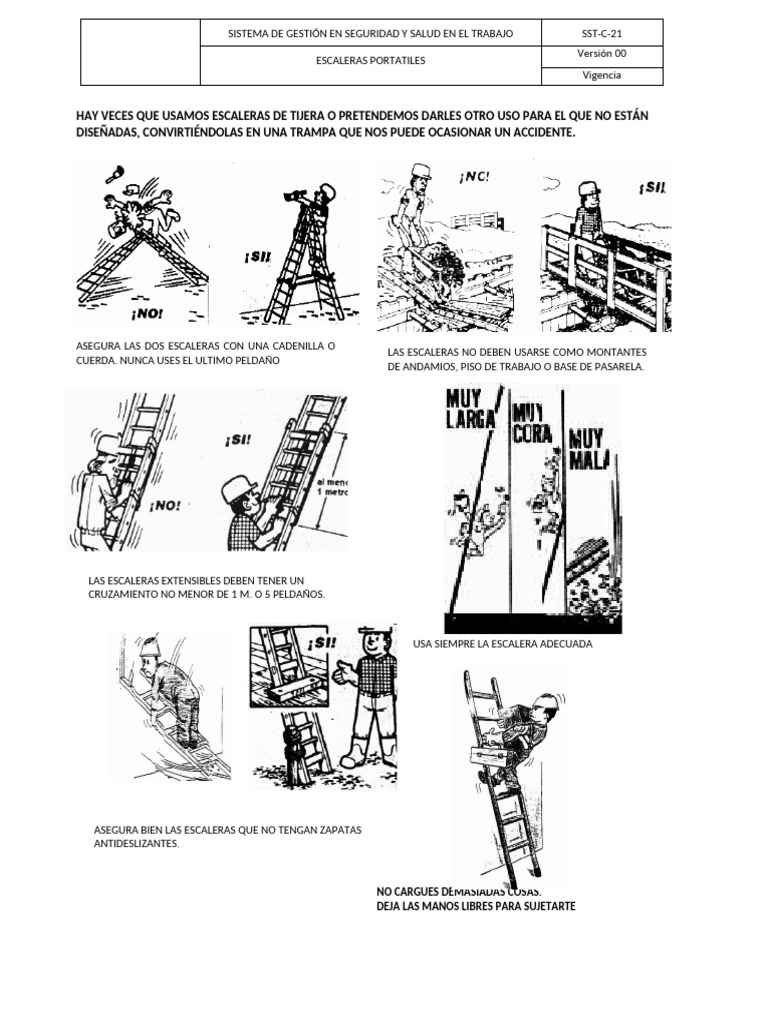 SST_C_21_Uso de Escalera Portaril | PDF